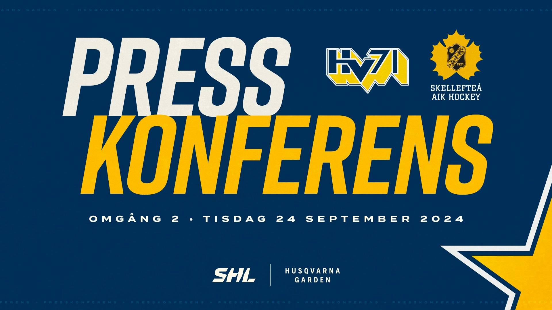 Presskonferens HV71–Skellefteå