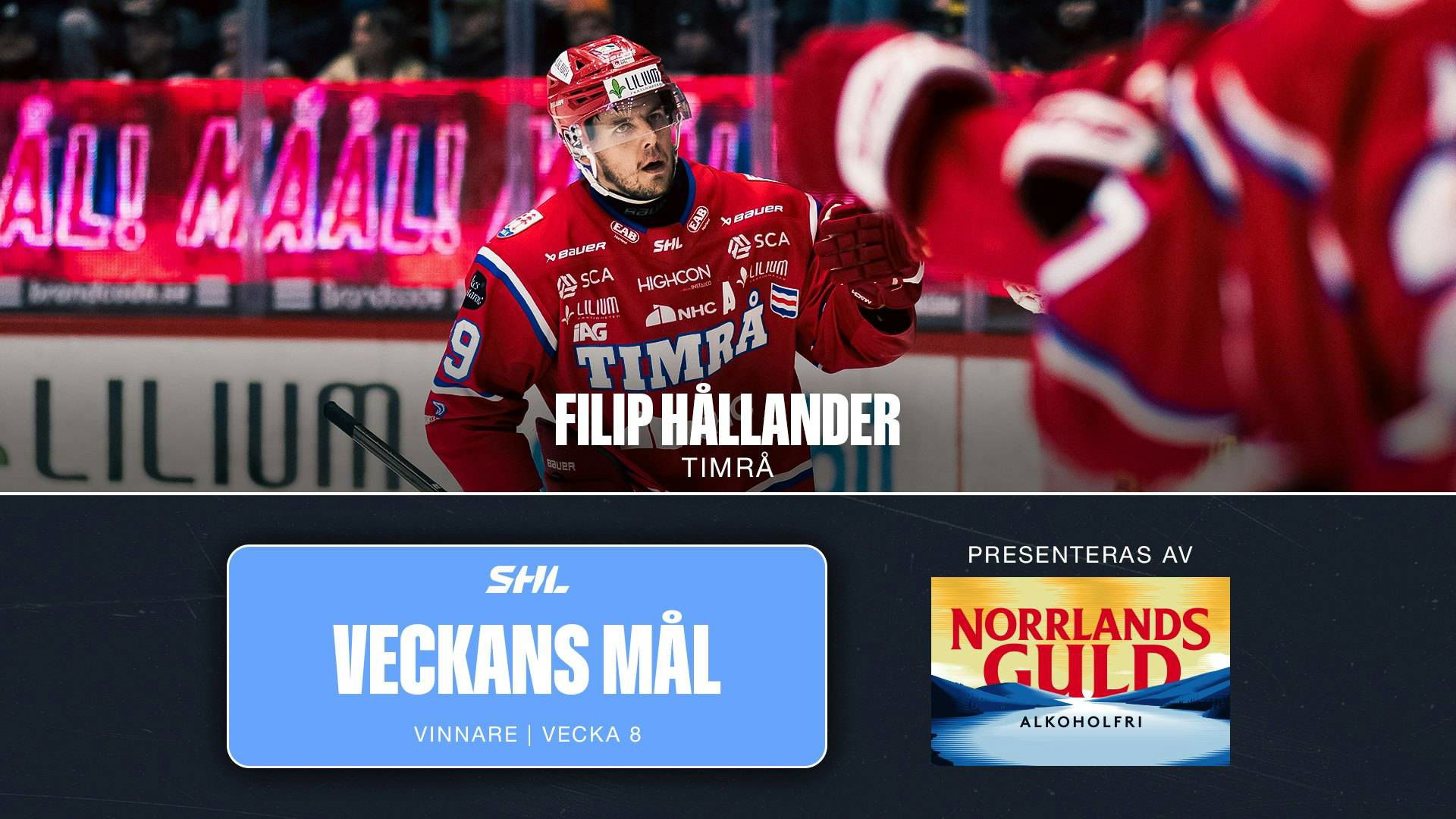 Veckans mål vecka 8 - Filip Hållander, Timrå | SHL