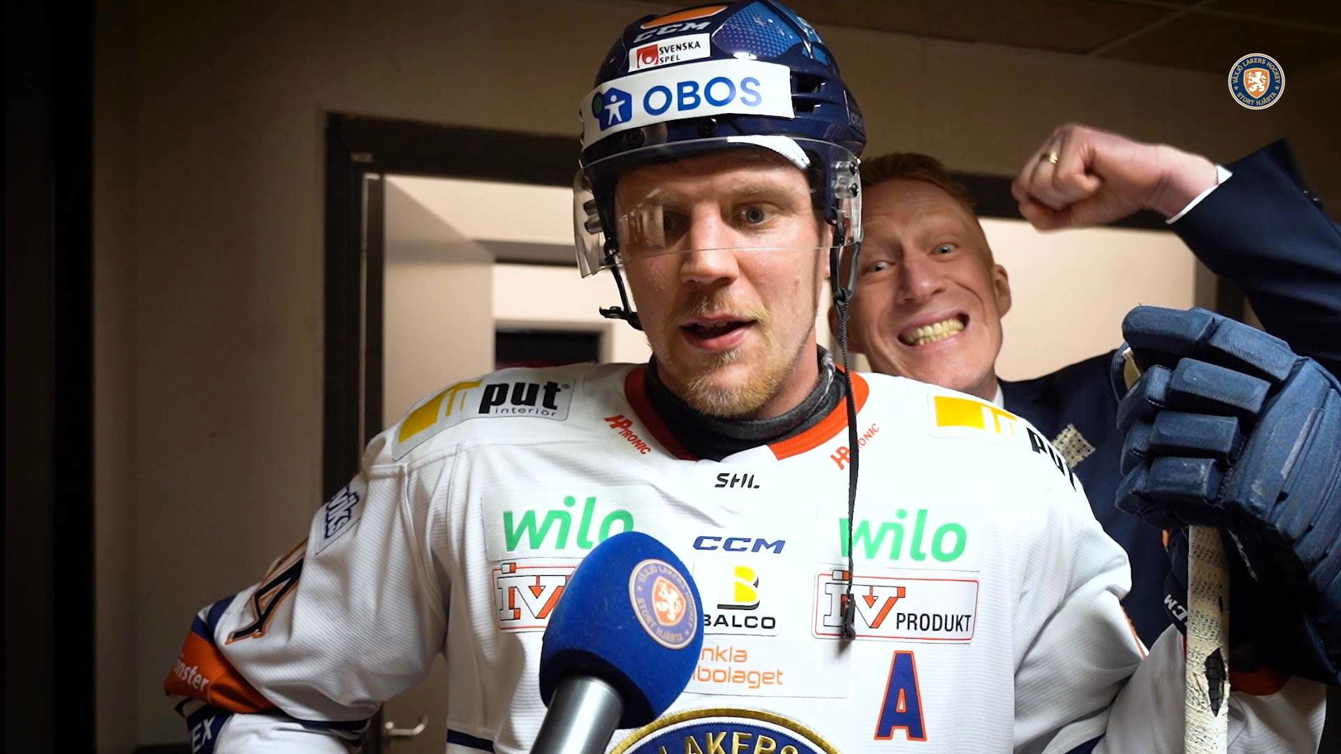 Joel Persson efter kvällens seger | Växjö Lakers