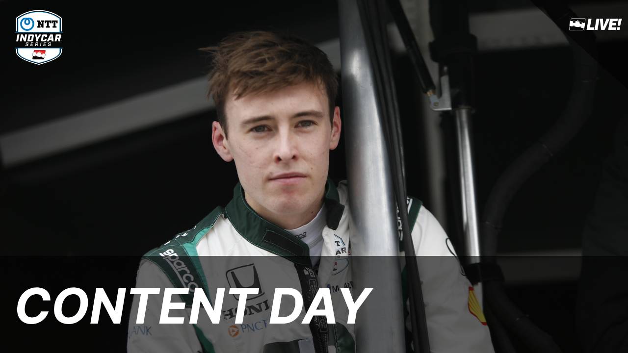 2024 INDYCAR content day with Marcus Armstrong