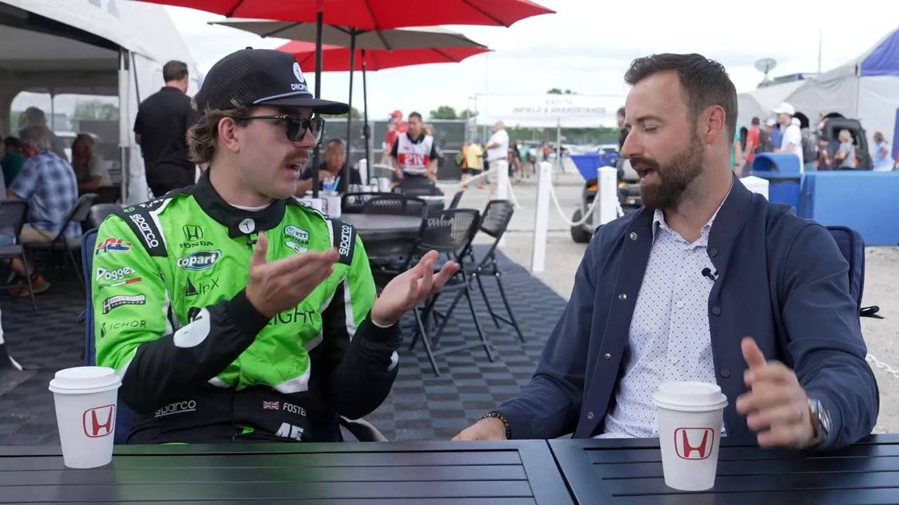 Louis Foster with James Hinchcliffe