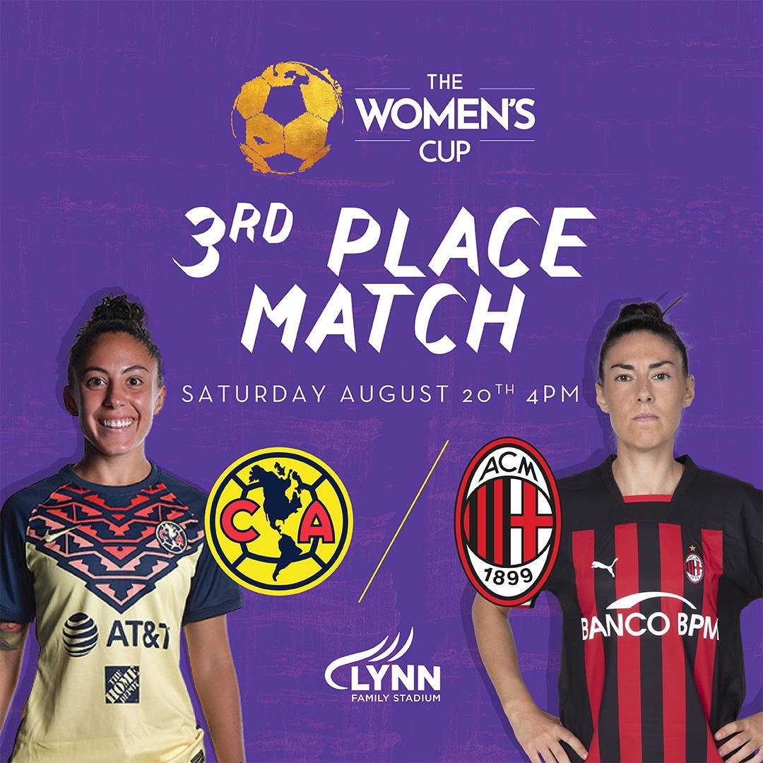 3rd Place. AC Milan - Club América. Louisville 2022