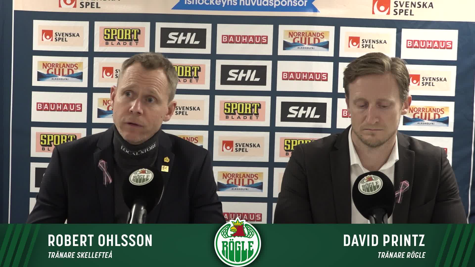 Presskonferens efter matchen Rögle-Skellefteå | Rögle BK