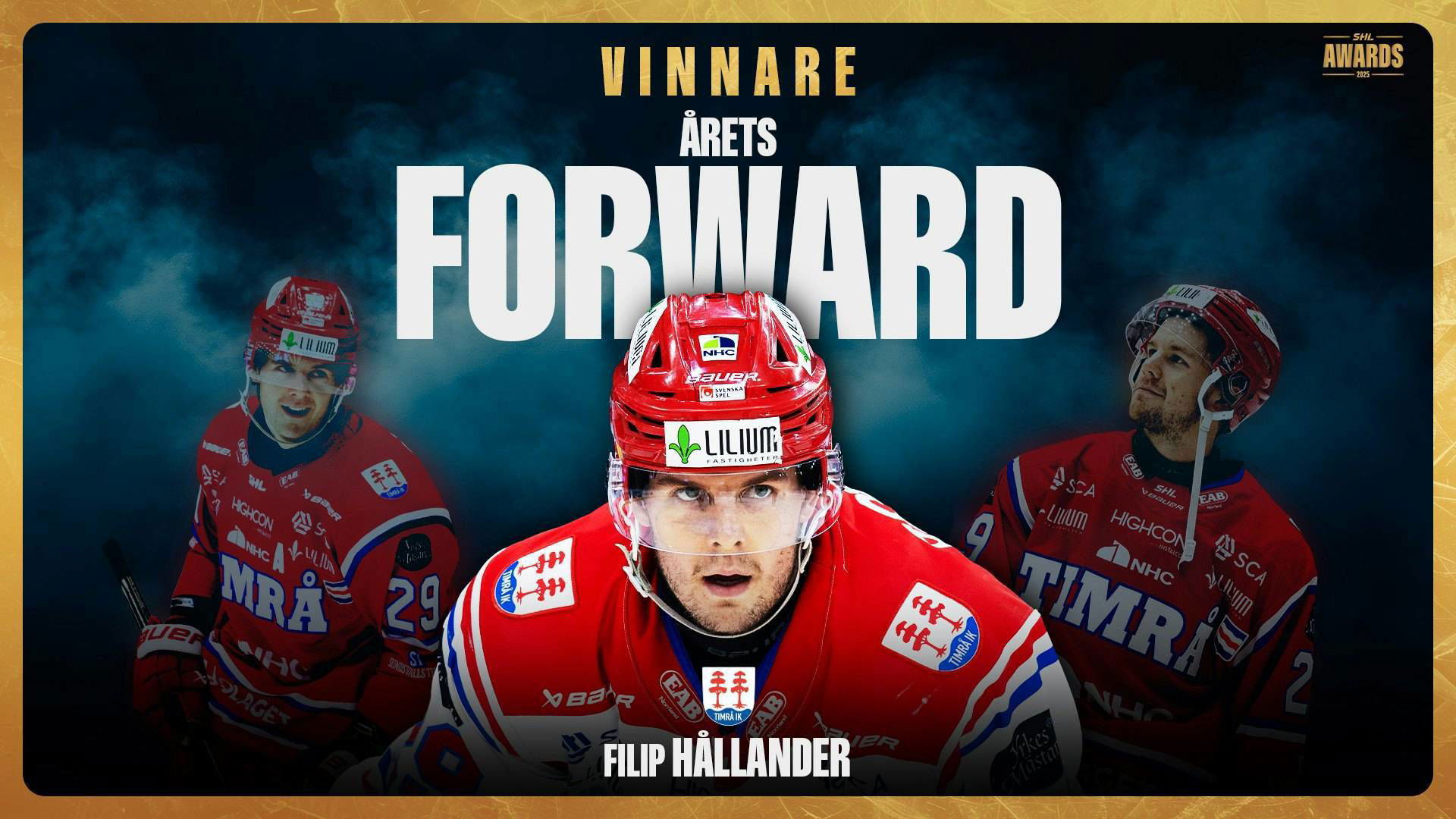 Filip Hållander är Årets Forward 2024/25 | SHL