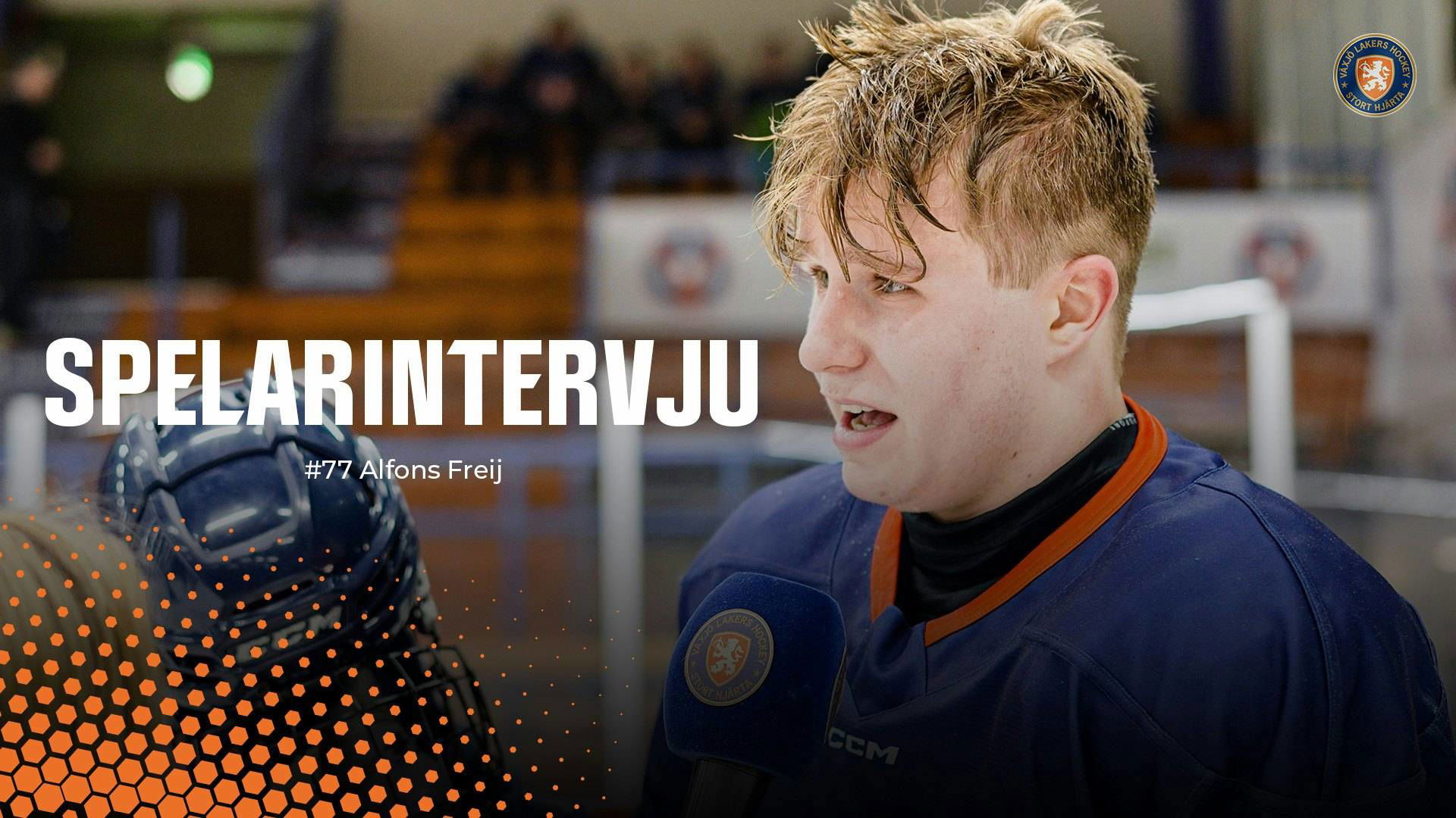 Alfons Freij efter segern mot Brynäs | Växjö Lakers