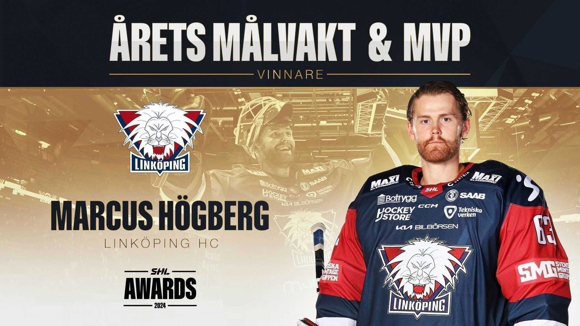 Årets Målvakt och MVP: Marcus Högberg, Linköping | SHL