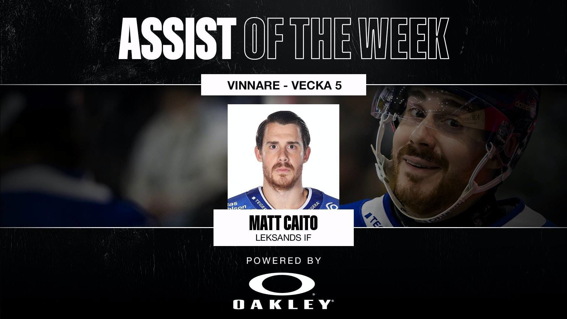 Vinnare av Assist of the week vecka 5 - Matt Caito, Leksand | SHL