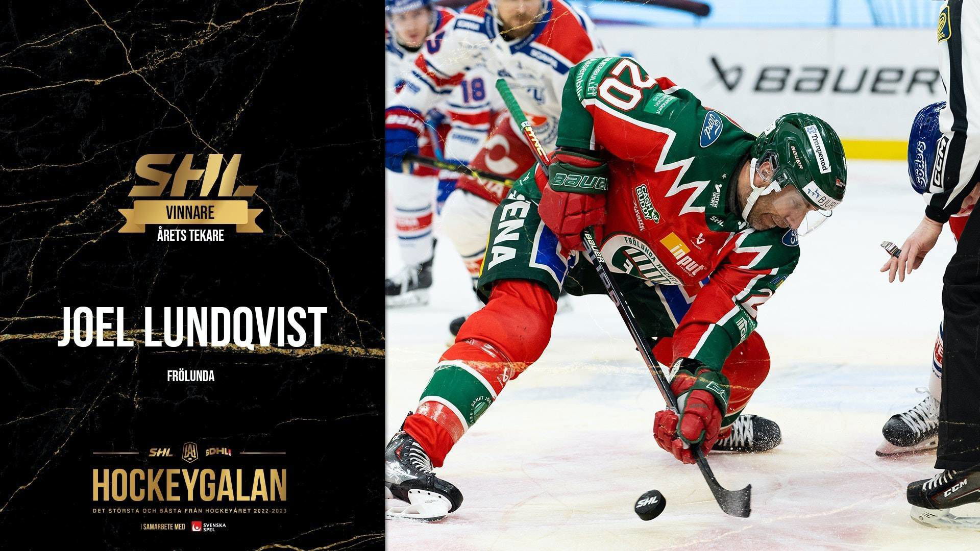HOCKEYGALAN 2023 - JOEL LUNDQVIST ÄR ÅRETS TEKARE | SHL