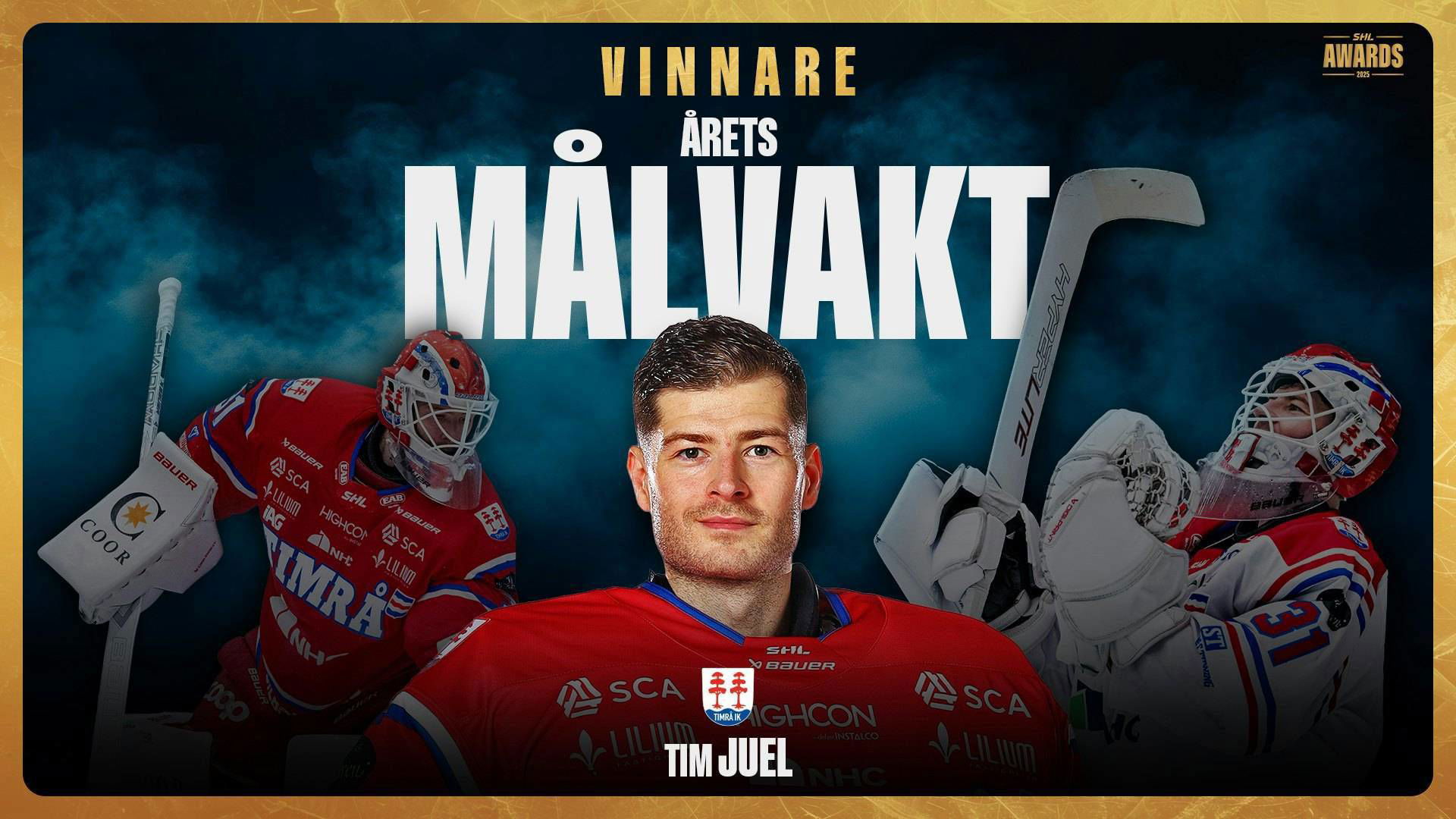 Tim Juel är Årets Målvakt 2024/25 | SHL