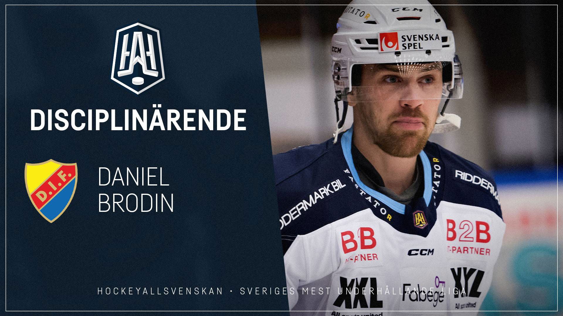 Beslut: Daniel Brodin får böter | Hockeyallsvenskan