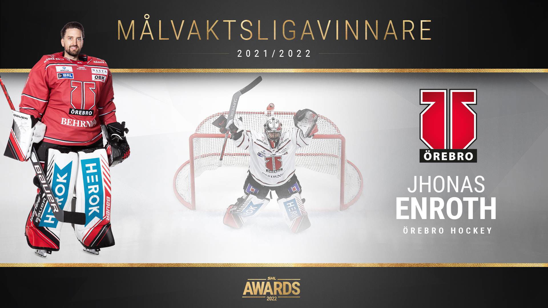 Målvaktsligavinnare 2021/2022 - Jhonas Enroth | SHL